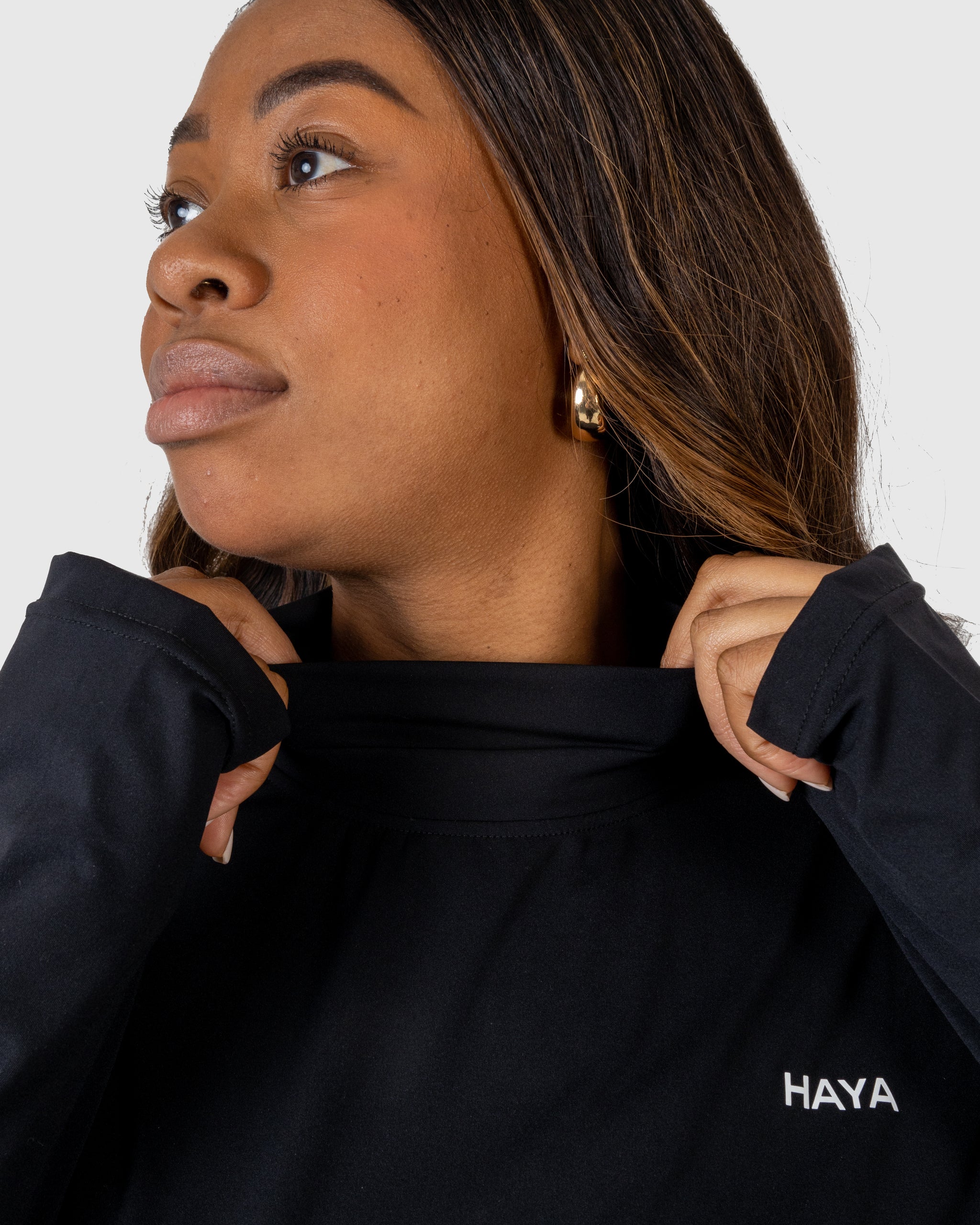 Oversized Active Tee - Black – HAYA