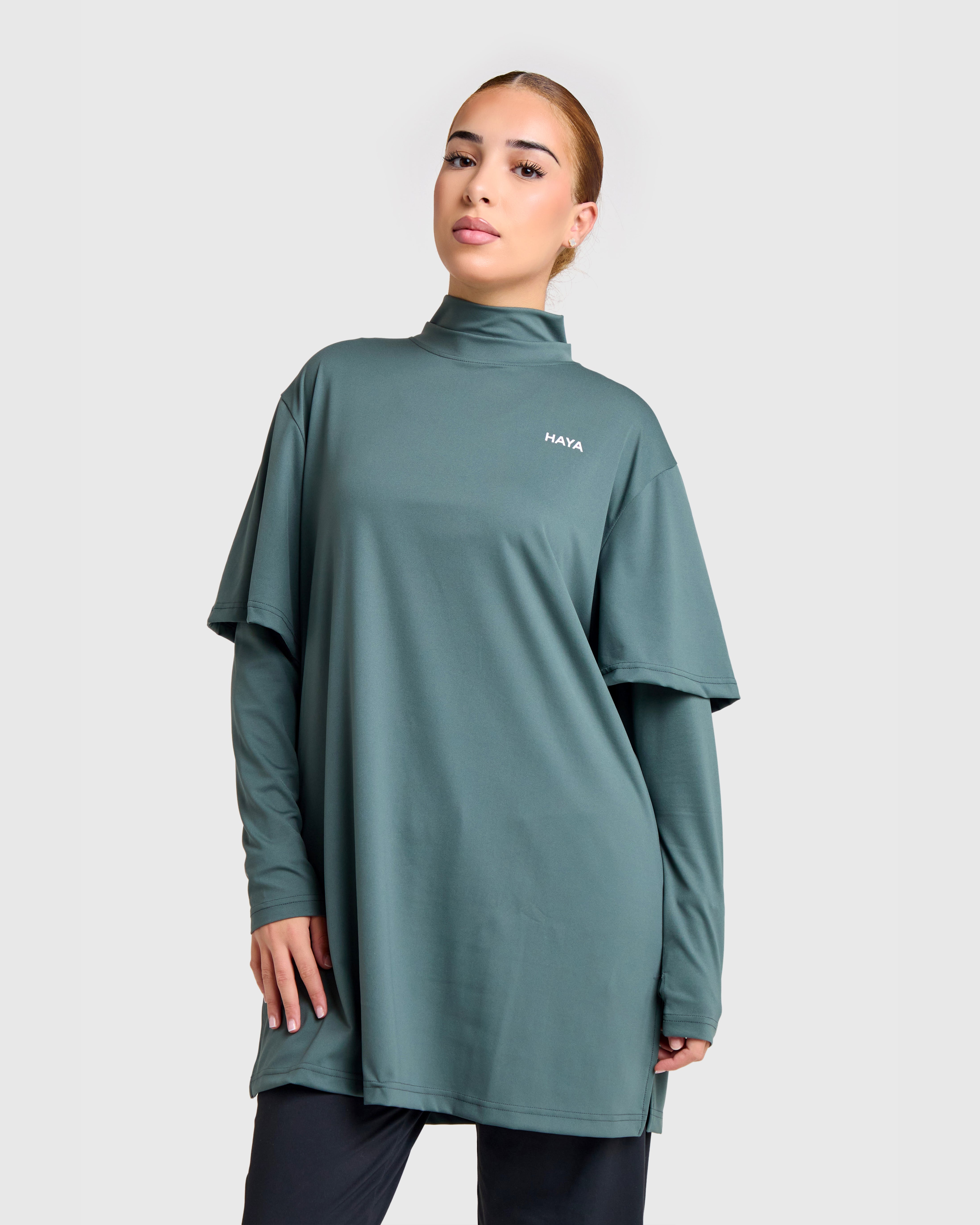 Oversized Active Tee - Charcoal Grey – HAYA