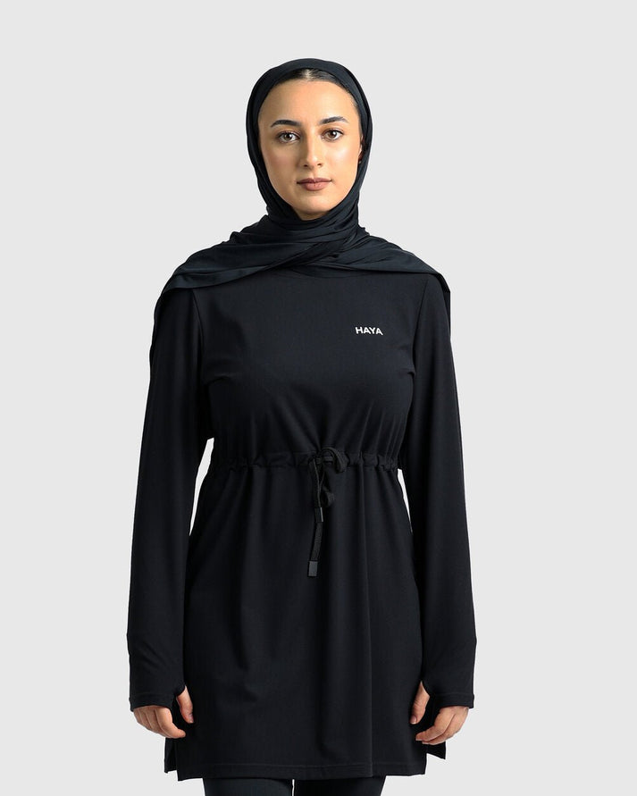 Modest Active Top - Black – HAYA